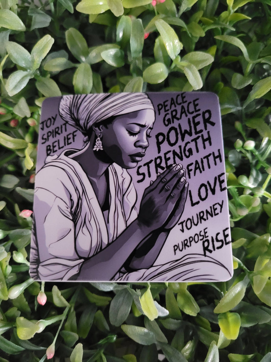 Praying Words - Sticker – Mystic Calabash LLC
